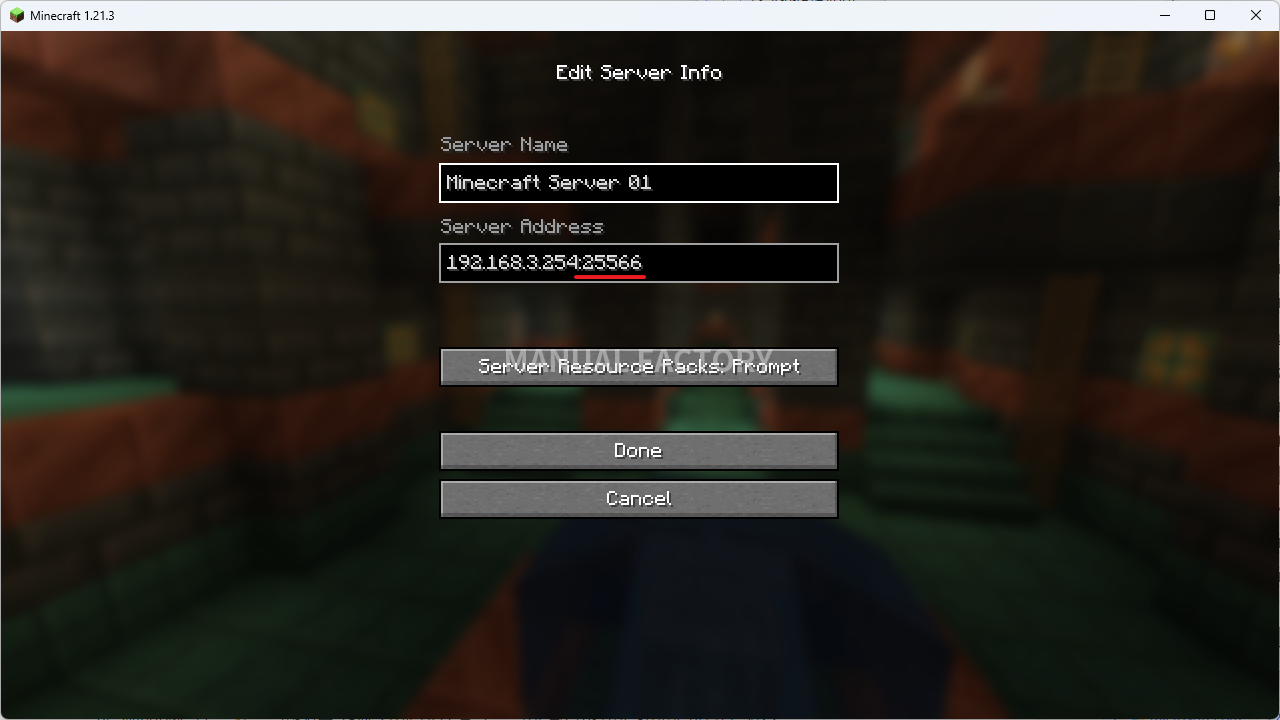 마인크래프트 / 서버 만드는 방법 – MANUAL FACTORY