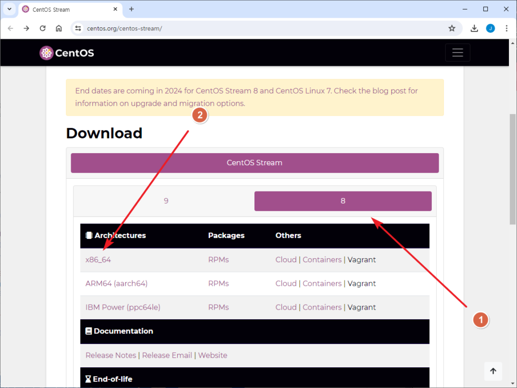 CentOS Stream 8 / 설치하기 – MANUAL FACTORY