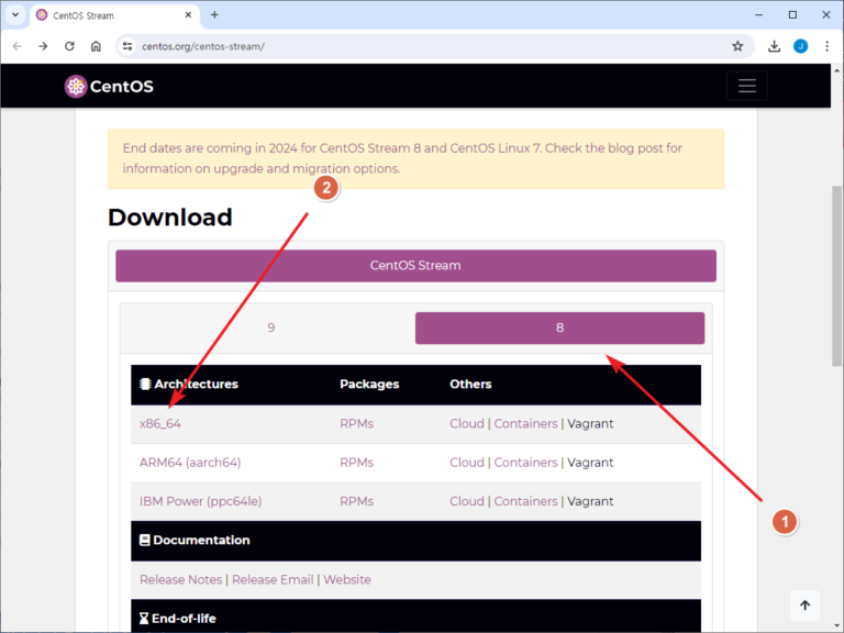 CentOS Stream 8 / 설치하기 – MANUAL FACTORY