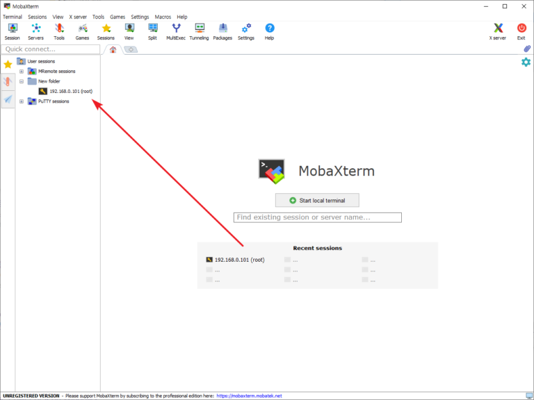 MobaXTerm / 사용법 – MANUAL FACTORY