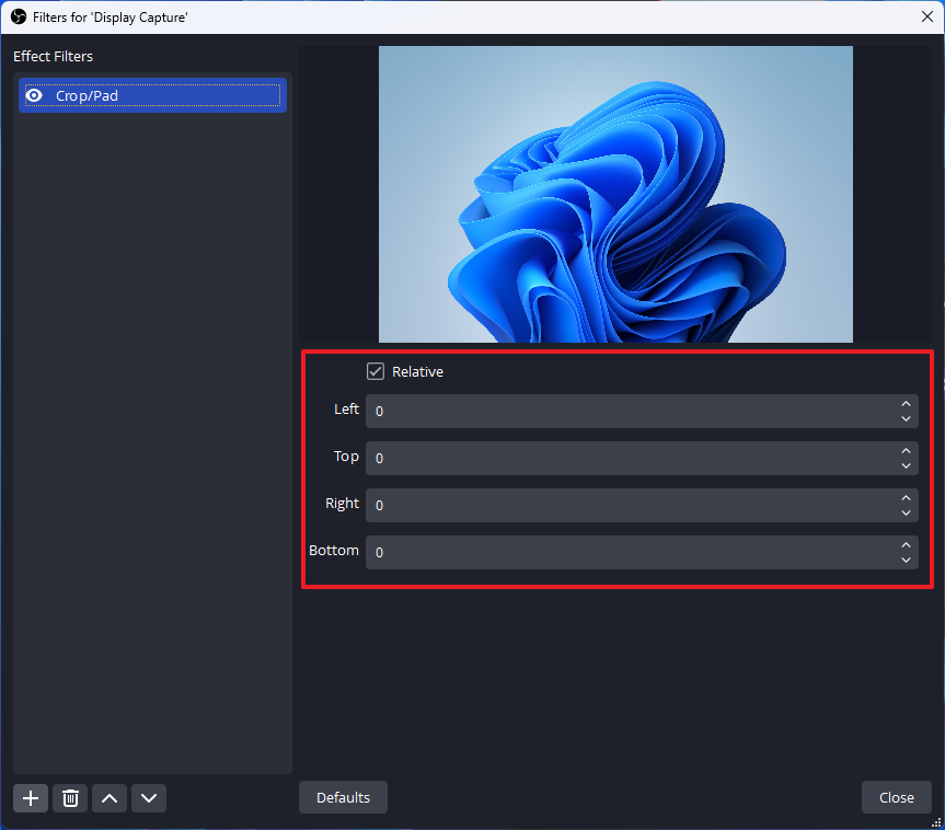 OBS Studio / 디스플레이 캡쳐 / 특정 영역 녹화하는 방법 – MANUAL FACTORY
