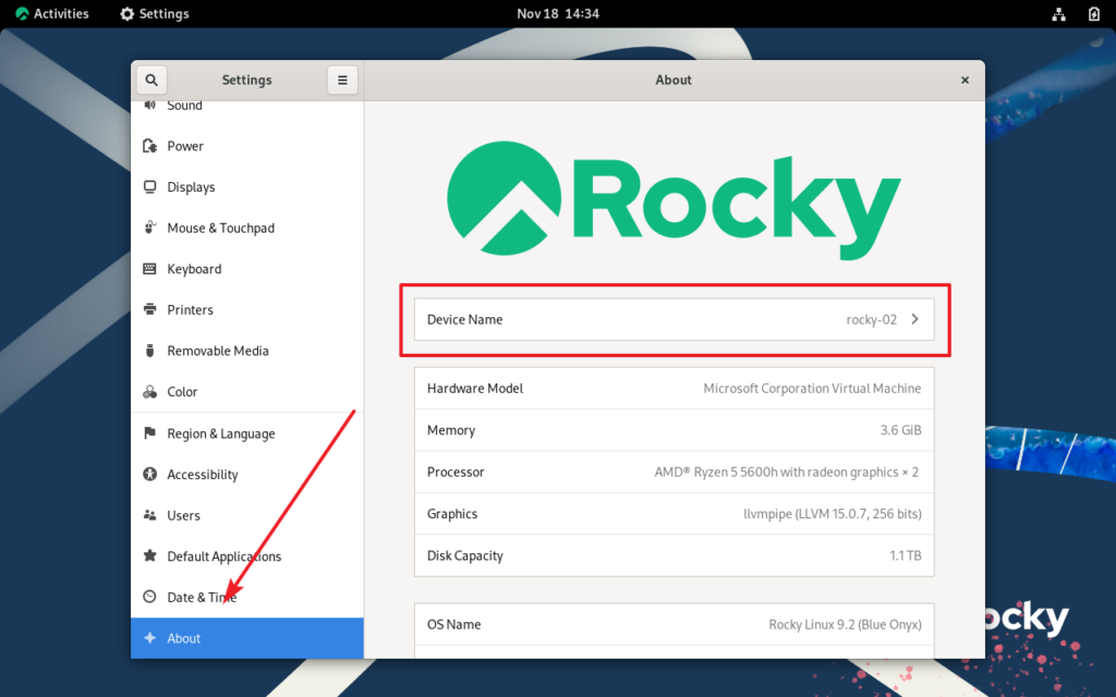 Rocky Linux 9 / hostname 변경하는 방법 – MANUAL FACTORY