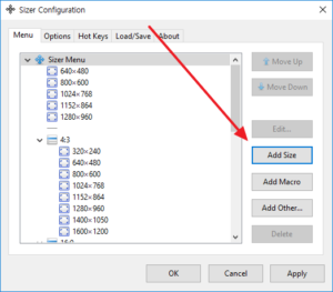 Sizer 4 / 윈도우 창 크기와 위치를 설정하는 프로그램 – MANUAL FACTORY