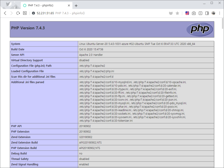 Ubuntu 22.04 Server / Apache, PHP, MariaDB 설치하는 방법 – MANUAL FACTORY
